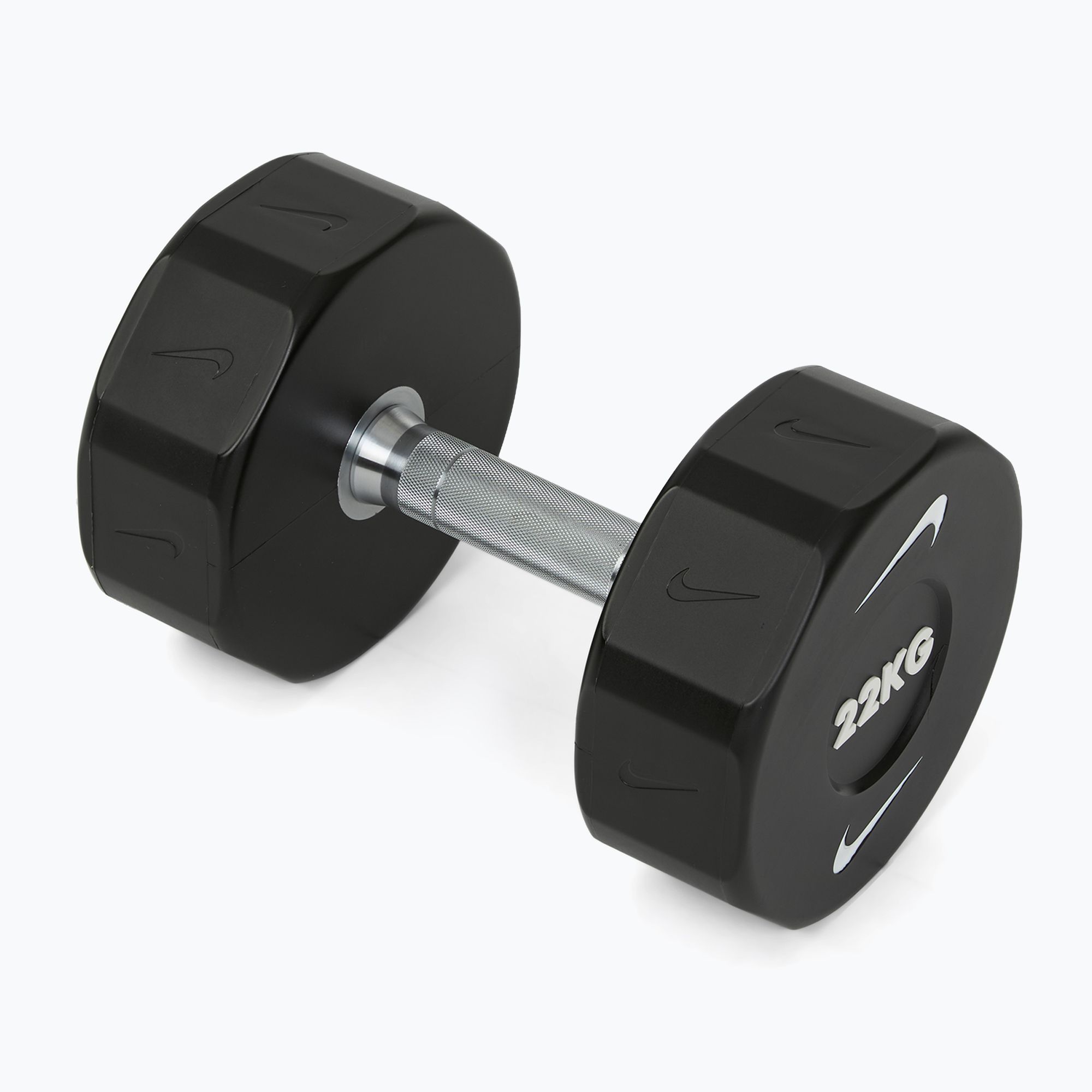 Haltă cromată Nike Strength Pro Urethane Dumbbell 20 kg black/white ...