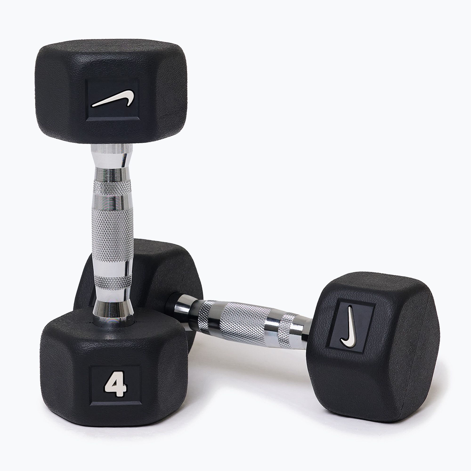 Gantera cauciucată Nike Strength Hex Dumbbell 27,5 kg black/white (DRDK ...
