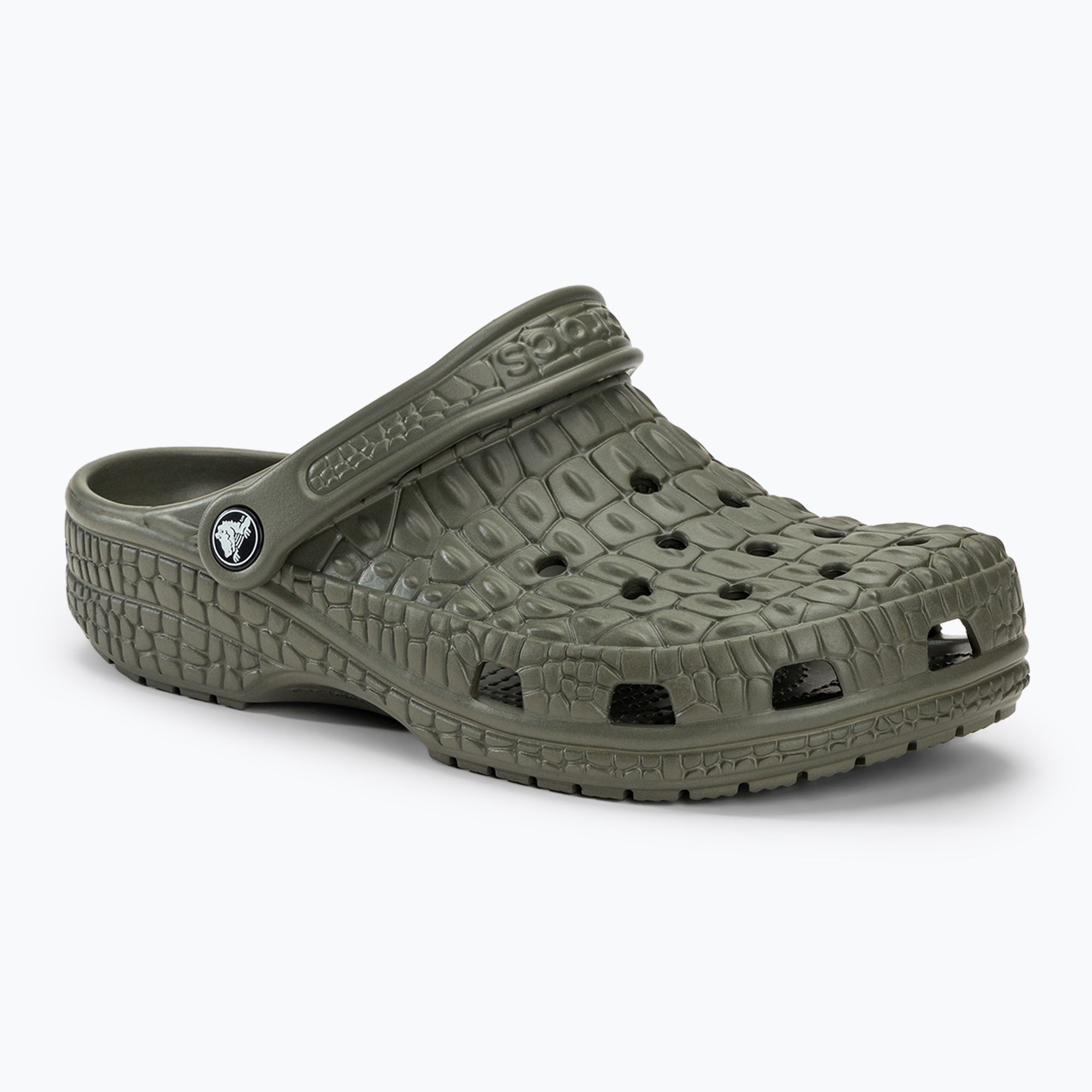 Papuci Crocs Classic Crocskin dusty olive (206873) - Sportano.ro