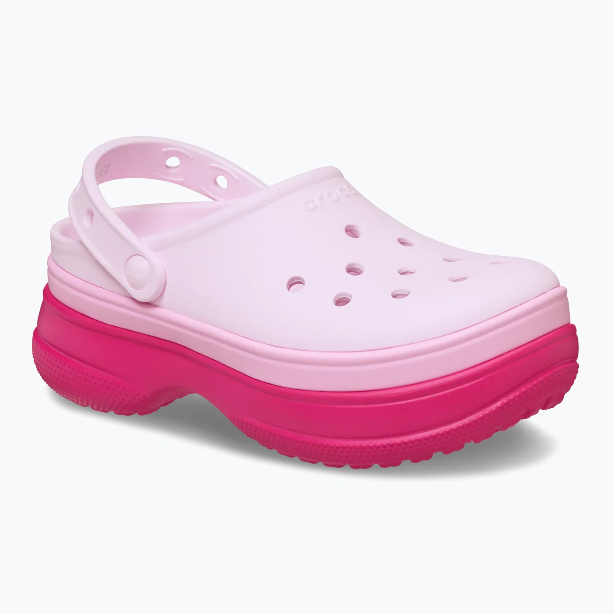 Papuci Crocs Classic Stacked Clog dragon fruit (211355-6ZQ) - Sportano.ro