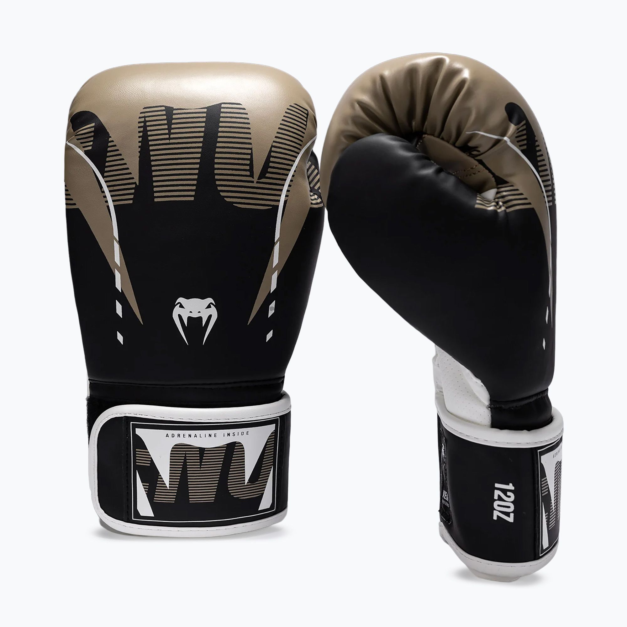 Mănuși de box Venum Adrenaline Boxing black/silver grey (VENUM-05181 ...