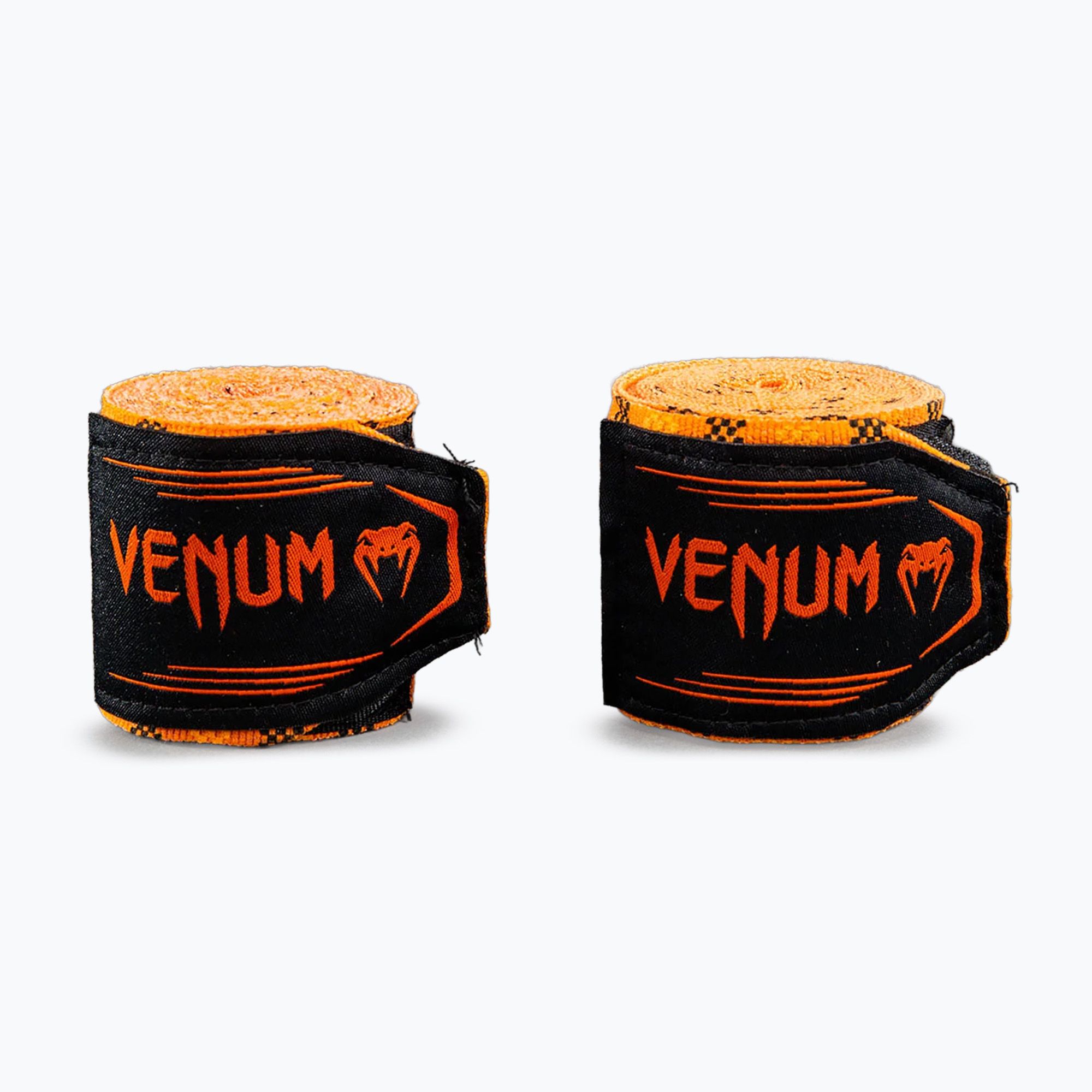 Bandaje de box Venum Tartan Handwraps 450 cm pumpkin (05958) - Sportano.ro