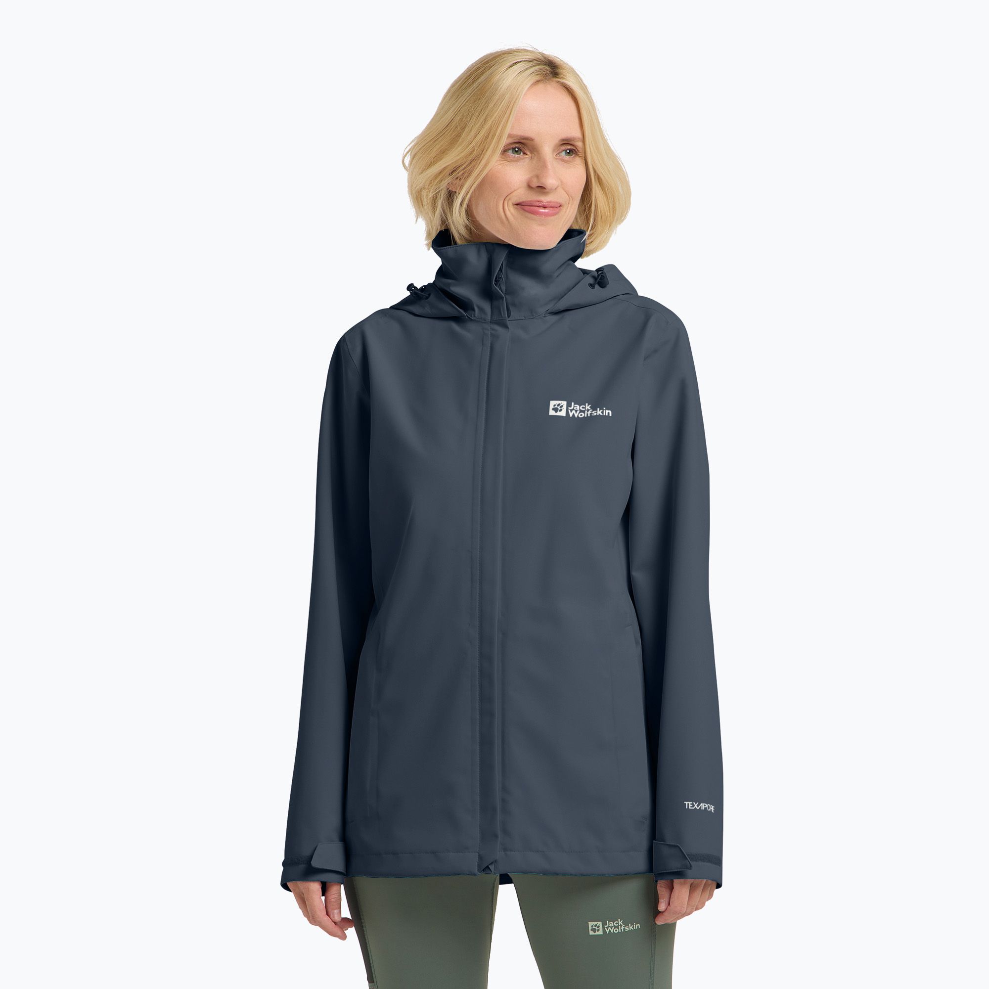 Geacă de ploaie pentru femei Jack Wolfskin Trailtime 2L midnight sky (A63902_C0412) - Sportano.ro