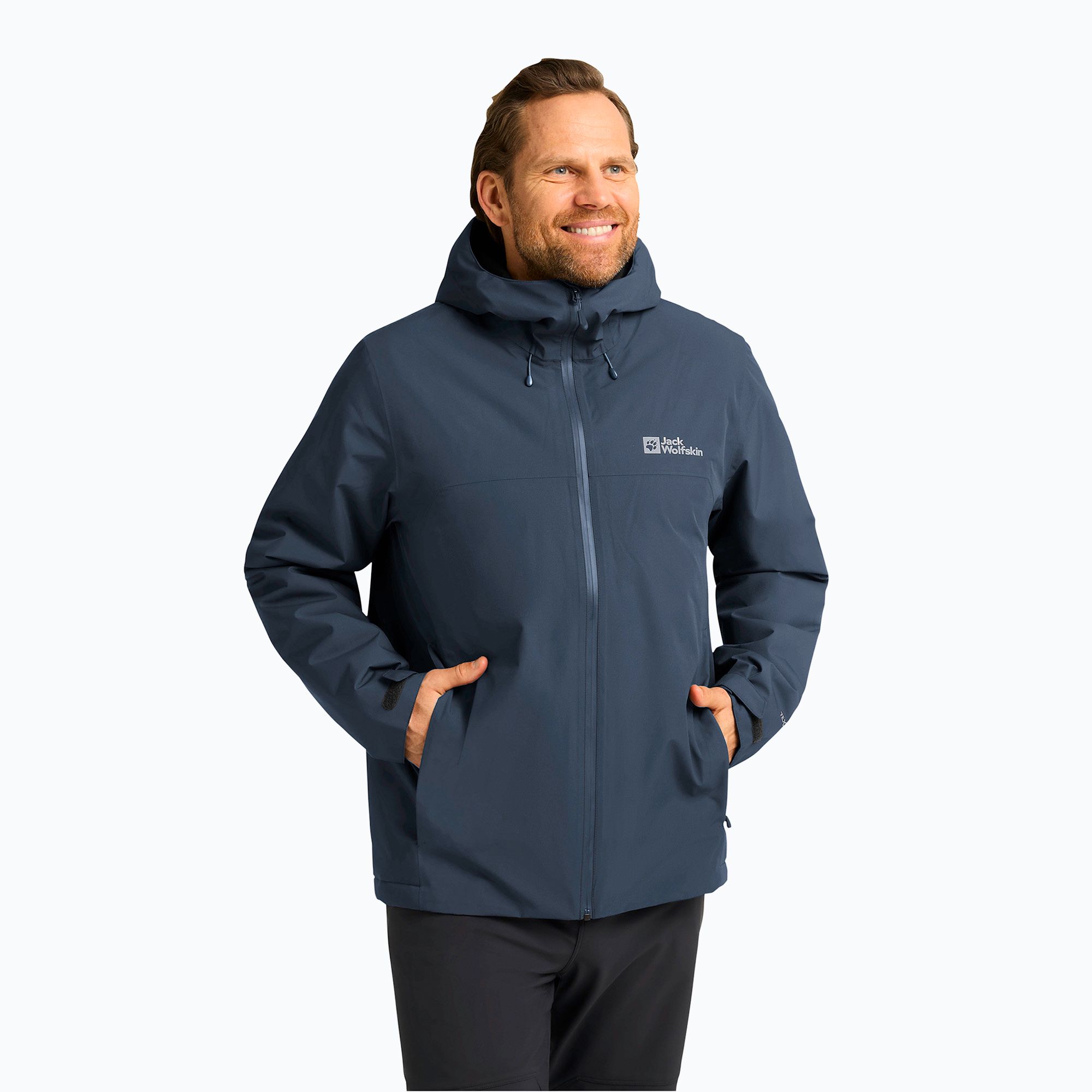 Geacă cu puf pentru bărbați Jack Wolfskin Wisper Ins midnight sky/dark navy (A61870_T0352 ...