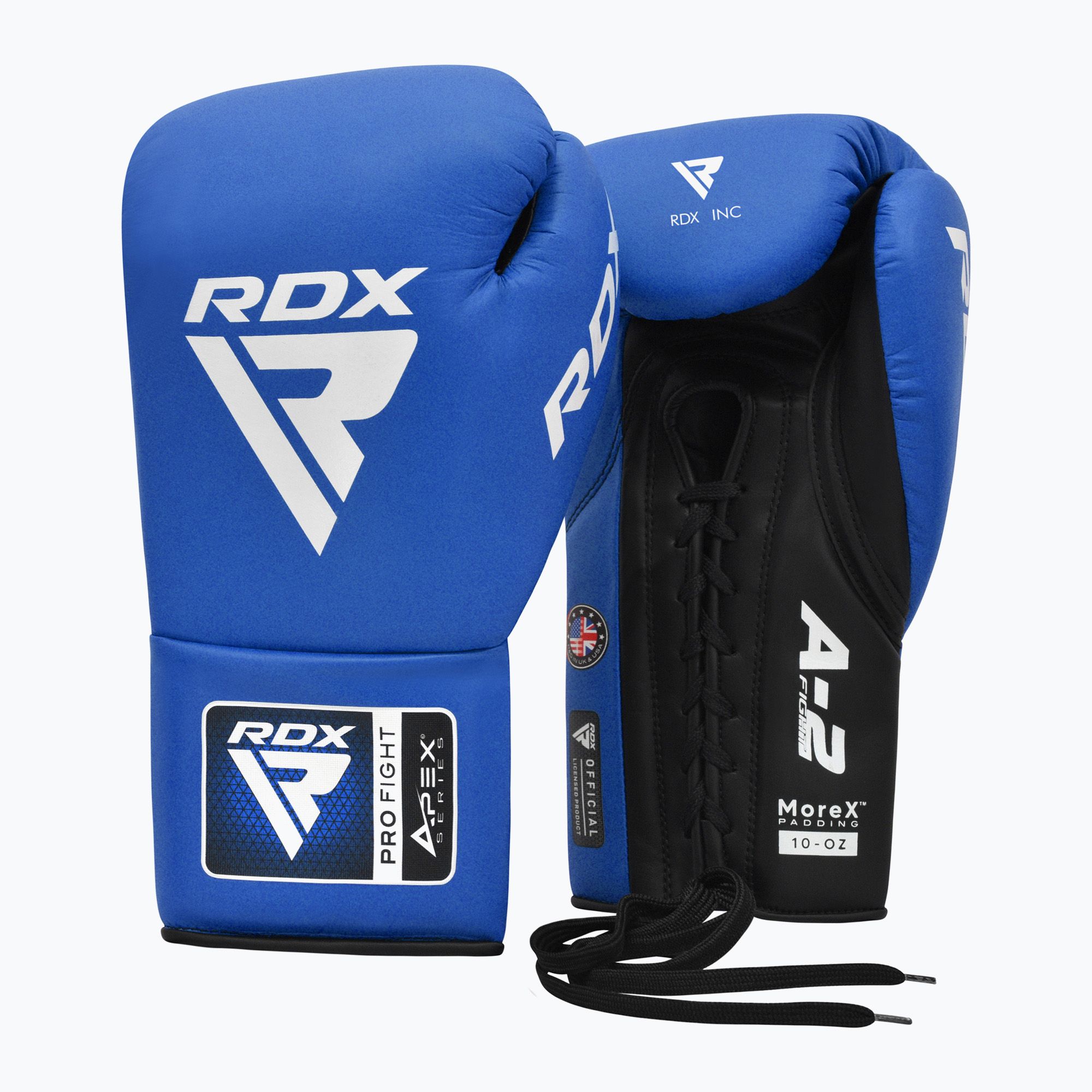Mănuși de box RDX Apex Competition Fight Lace Up Boxing blue (BGM-PFA2U ...