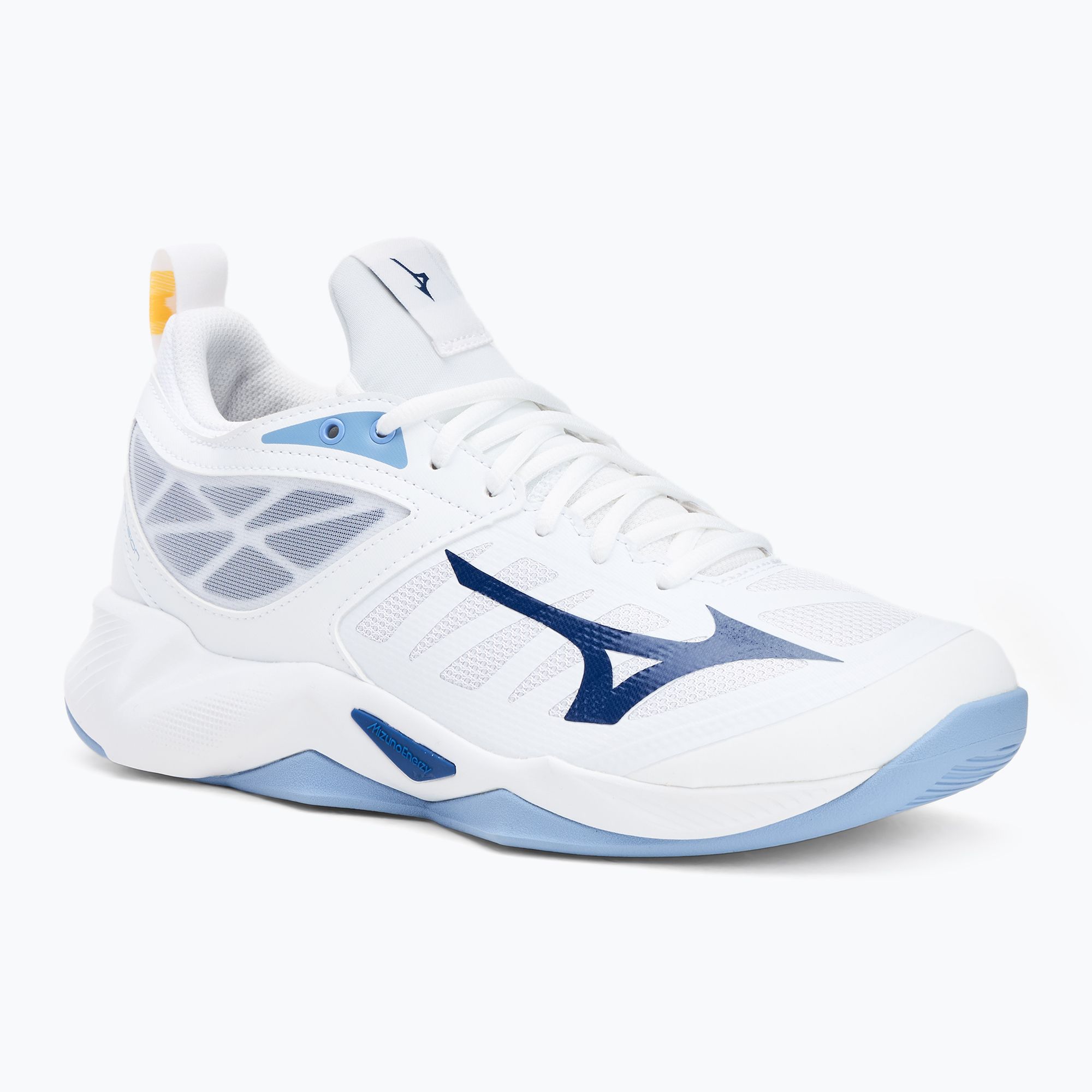 Încălțăminte de volei Mizuno Wave Dimension white/bellwether blue/bel ...