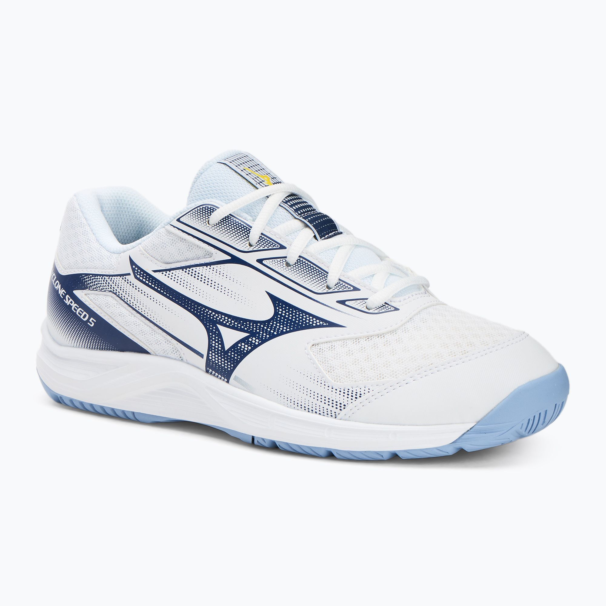 Încălțăminte de volei Mizuno Cyclone Speed 5 white/black/fiery red ...