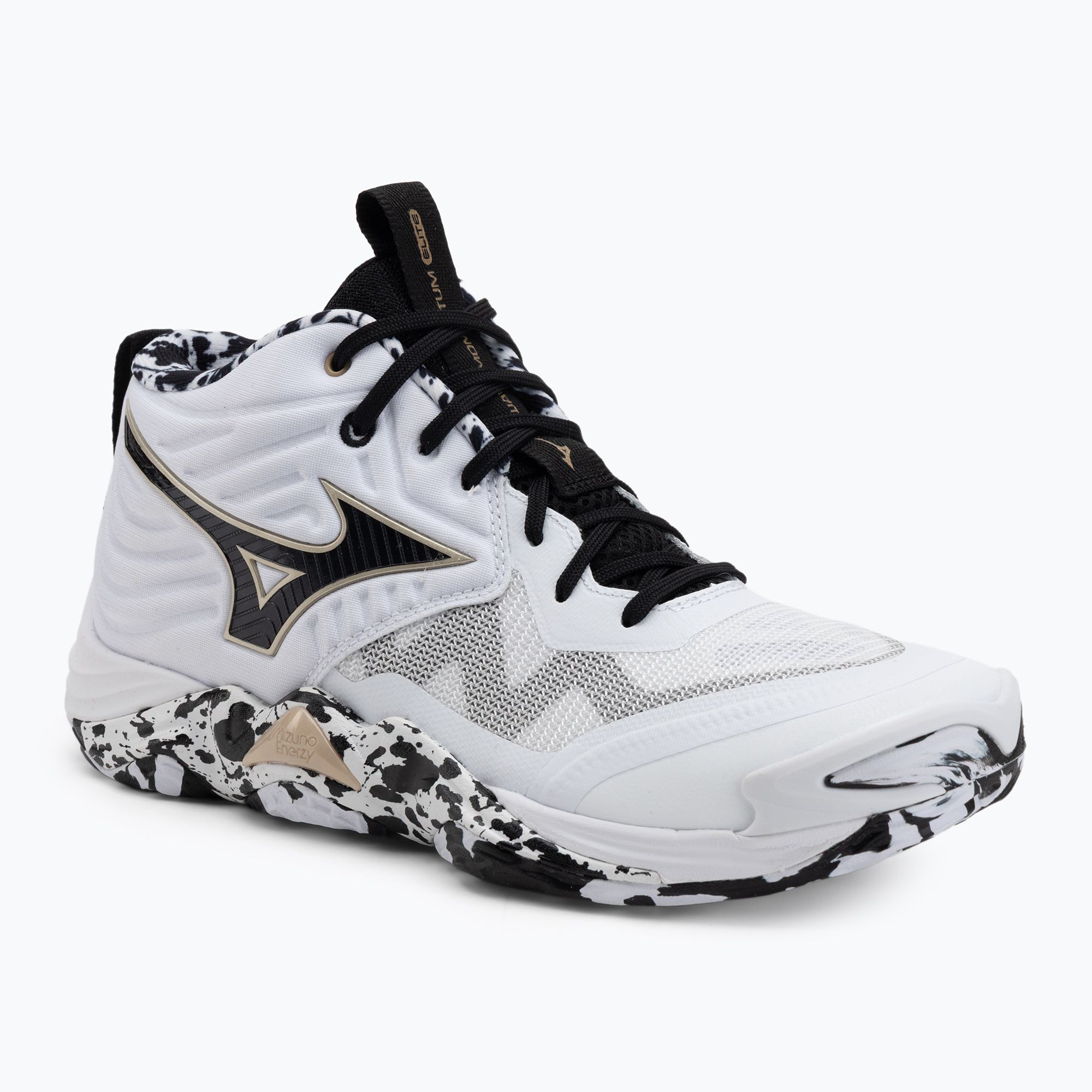 Încălțăminte de volei Mizuno Wave Momentum Elite Mid white/lightning ...