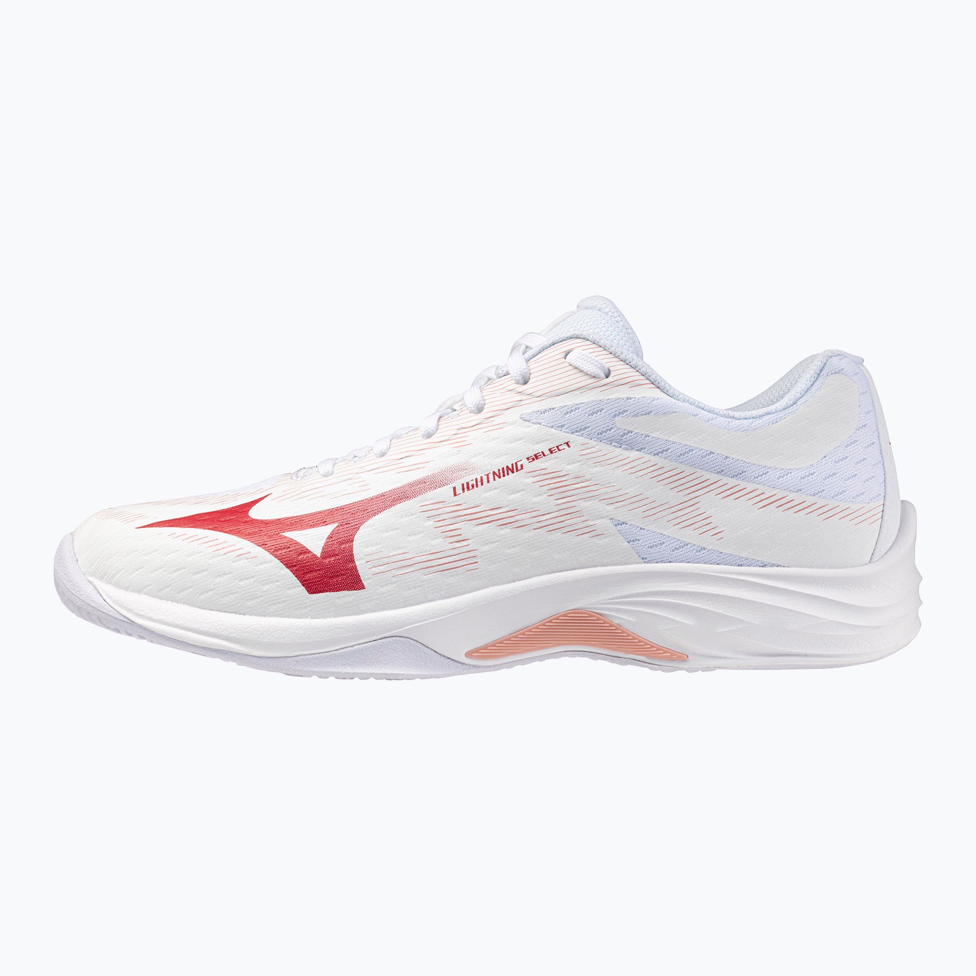 Încălțăminte de volei pentru femei Mizuno Lightning Select white/rose ...