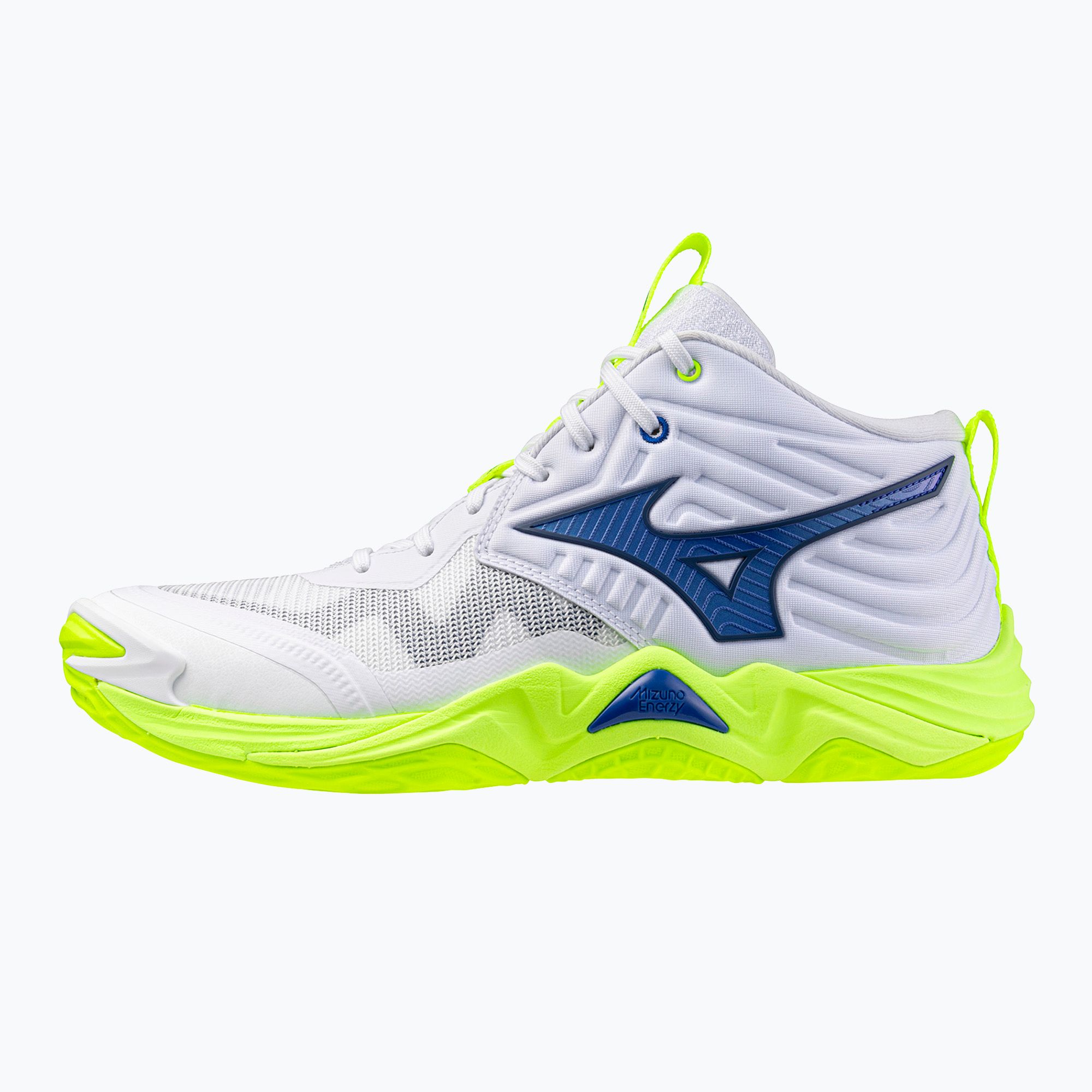 Încălțăminte de volei Mizuno Wave Momentum Elite Mid white/lightning ...