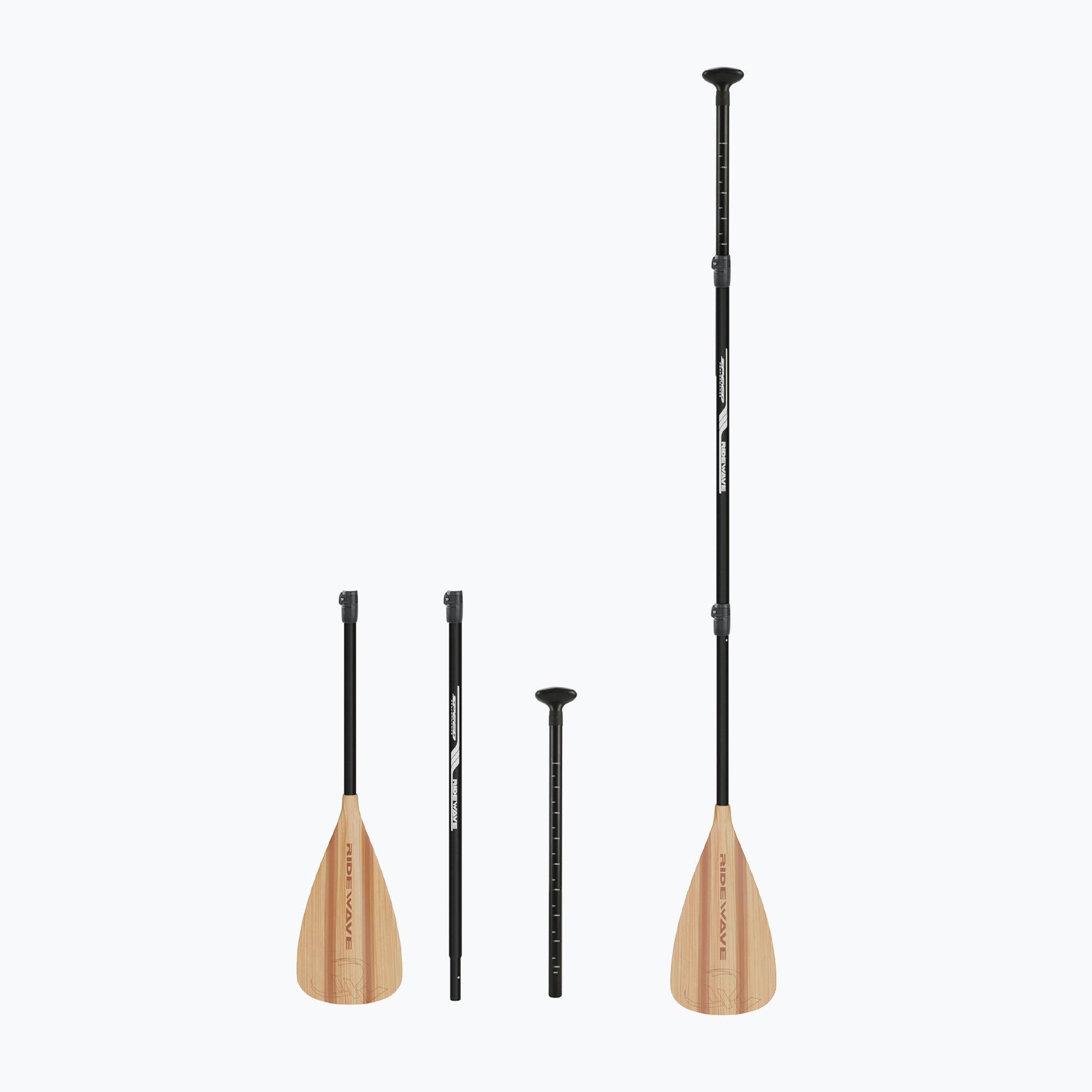 Vâslă SUP 3-elemente RIDEWAVE Kun Bamboo (RW2514001) - Sportano.ro
