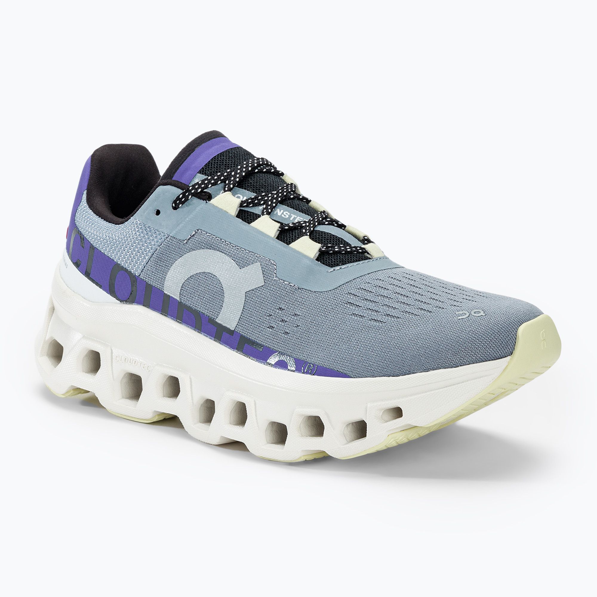 Încălțăminte de alergare pentru femei On Cloudmonster mist/blueberry ...