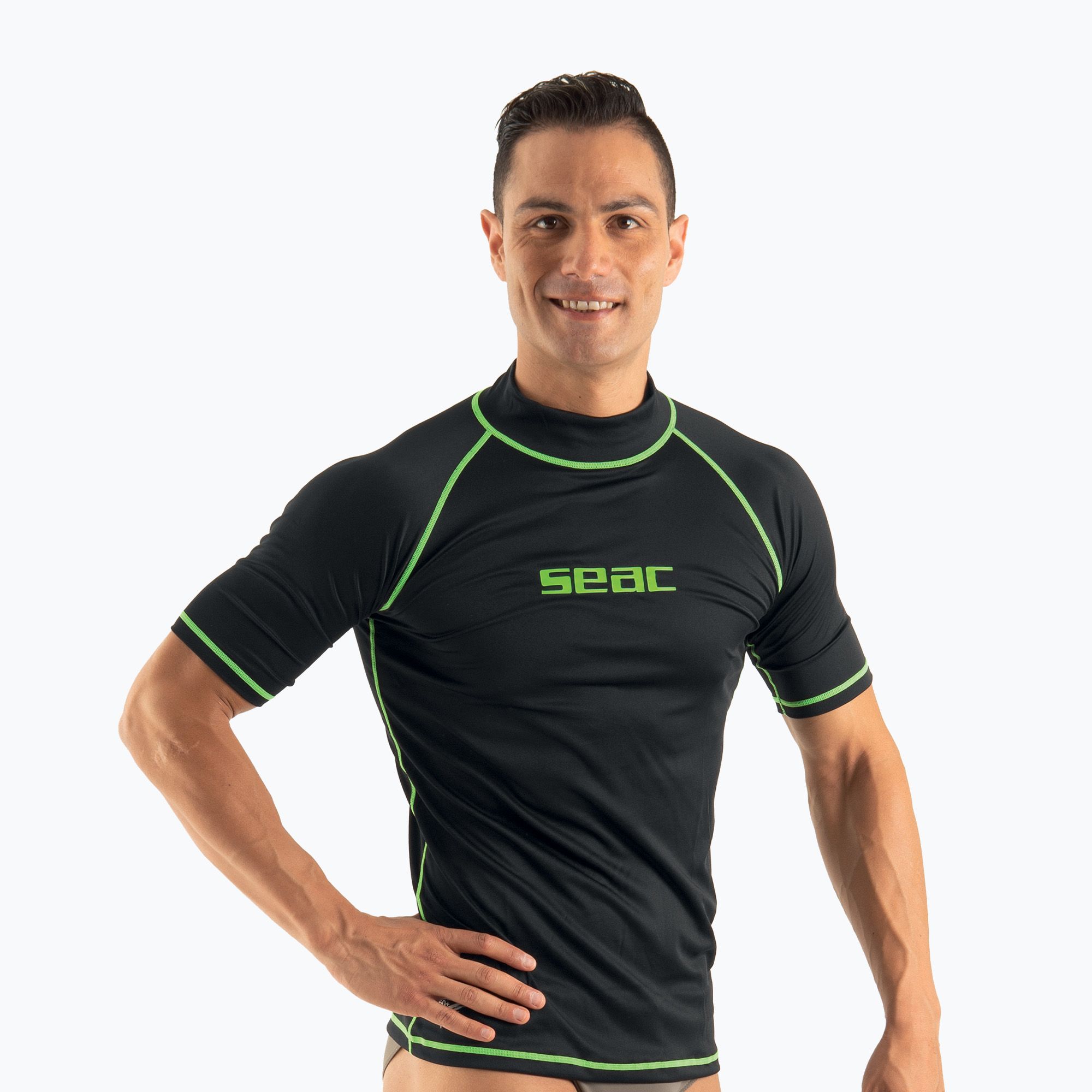 Tricou de înot pentru bărbați SEAC T-Sun black (155-17) - Sportano.ro