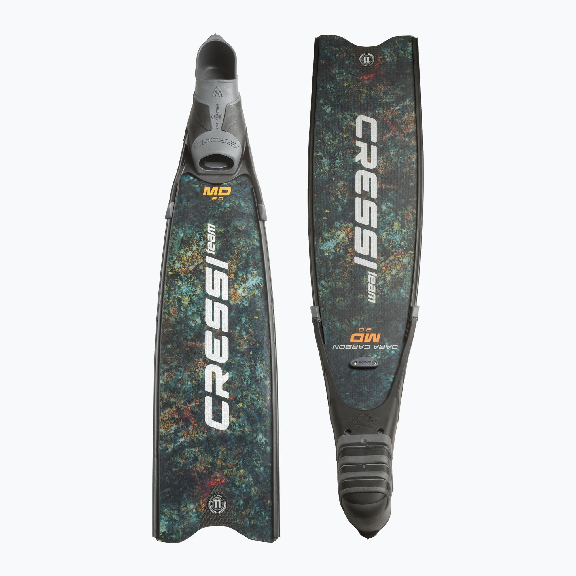 Labe de scufundări Cressi Gara Turbo Carbon grey camo (BH167040 ...