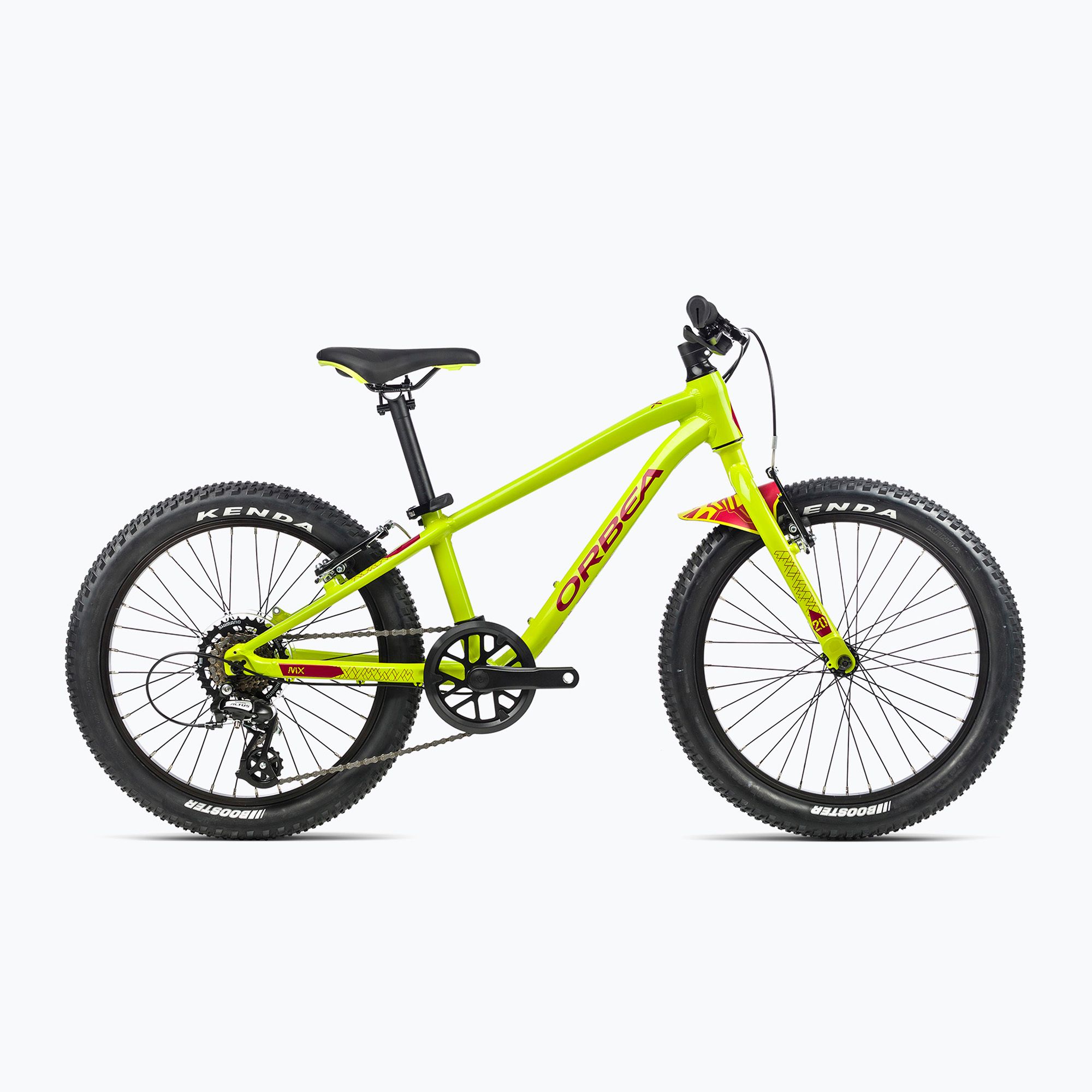 Bicicletă pentru copii Orbea MX 20 Dirt 2023 verde lime/roșu pepene ...