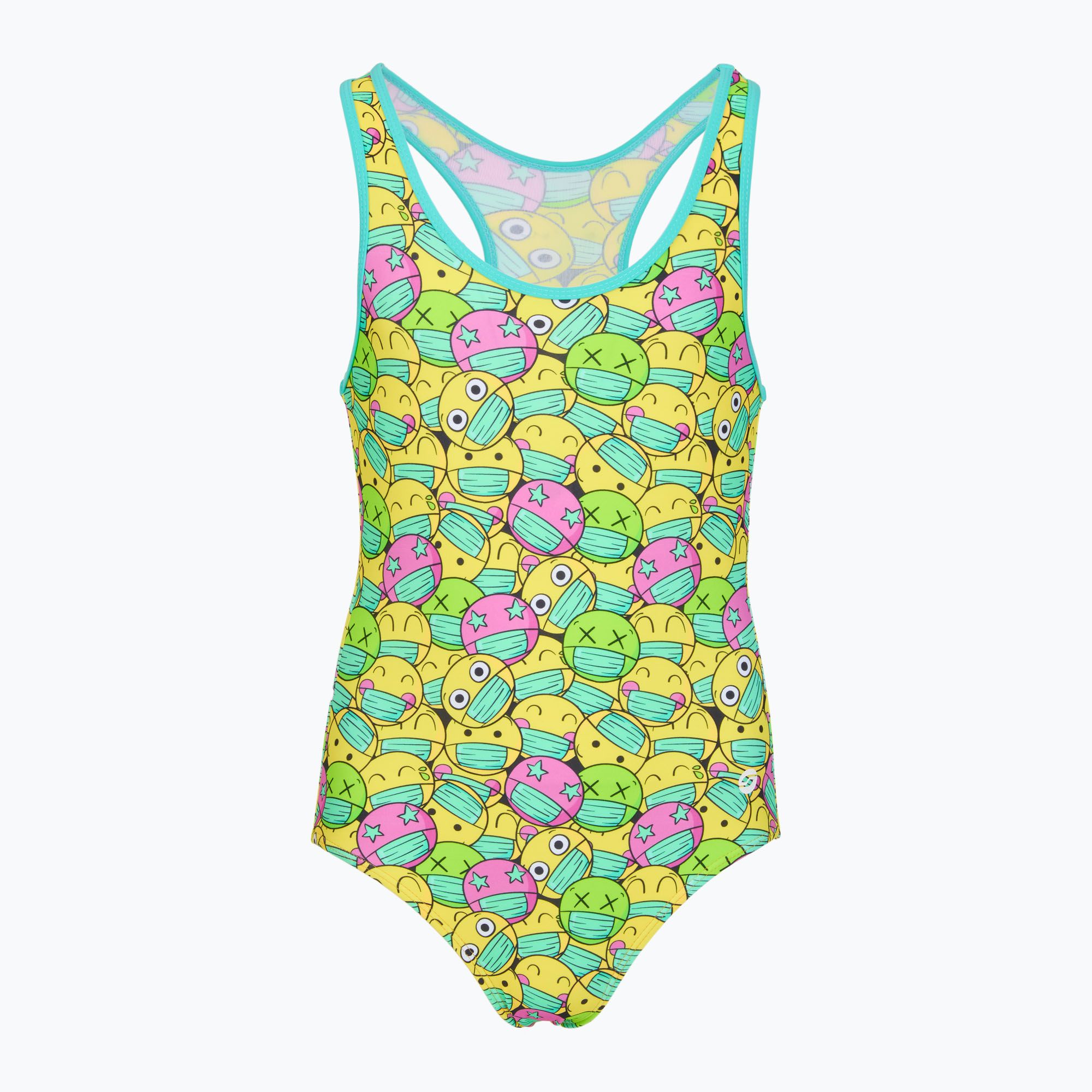 Costum de baie întreg pentru copii RAS Face Classic Back multicolour ...