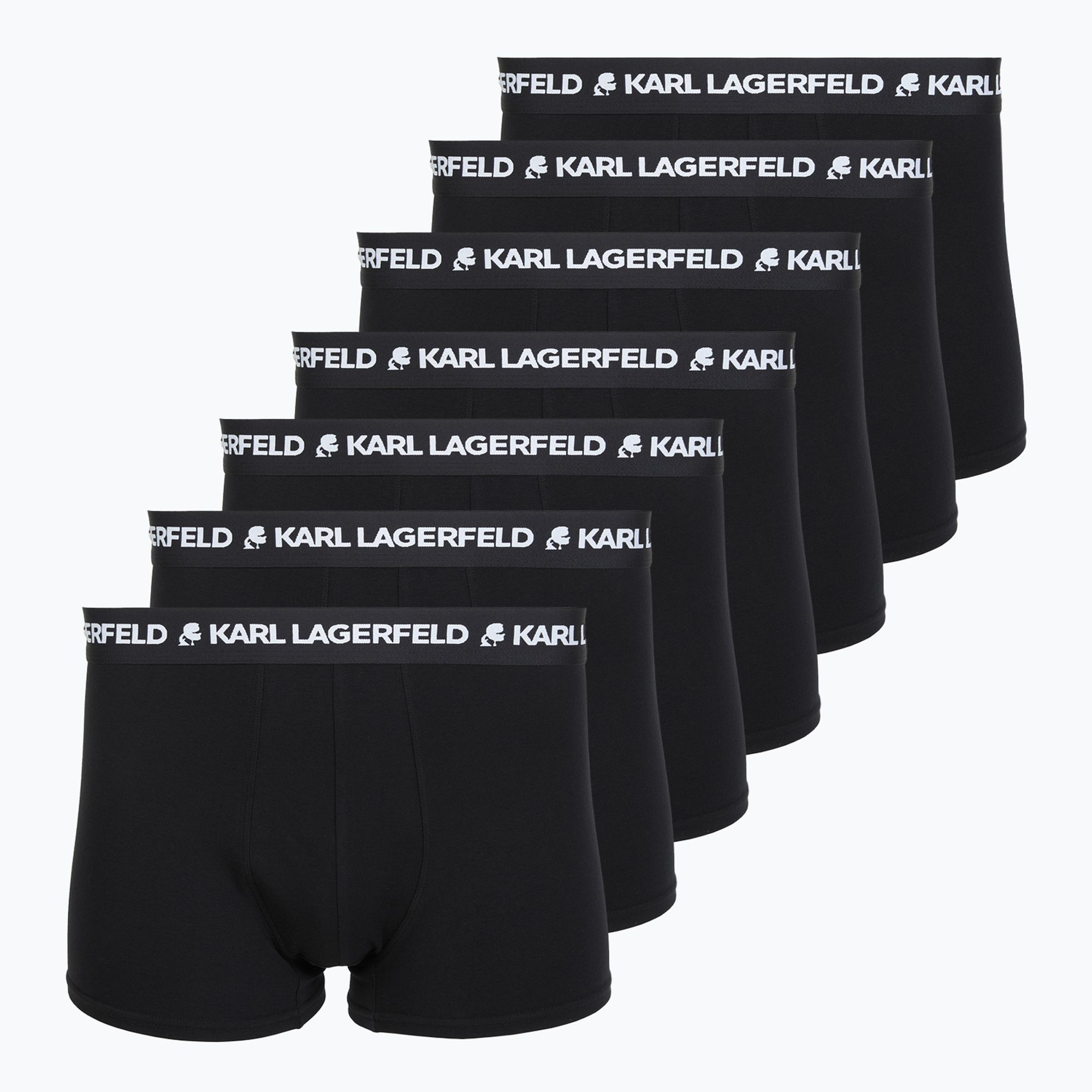 Boxeri pentru bărbați KARL LAGERFELD Logo Trunk 7 perechi black ...
