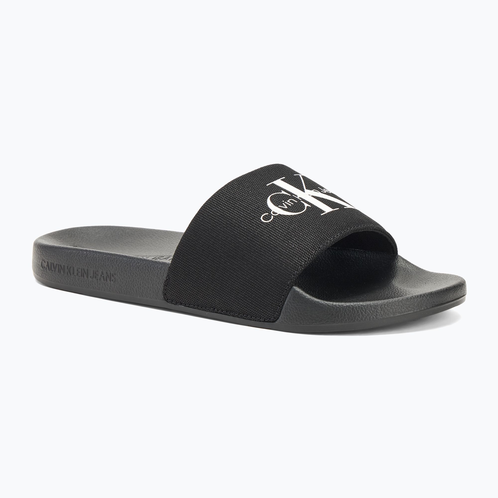 Papuci pentru bărbați Calvin Klein YM0YM01271 Slide Monogram Cv black ...