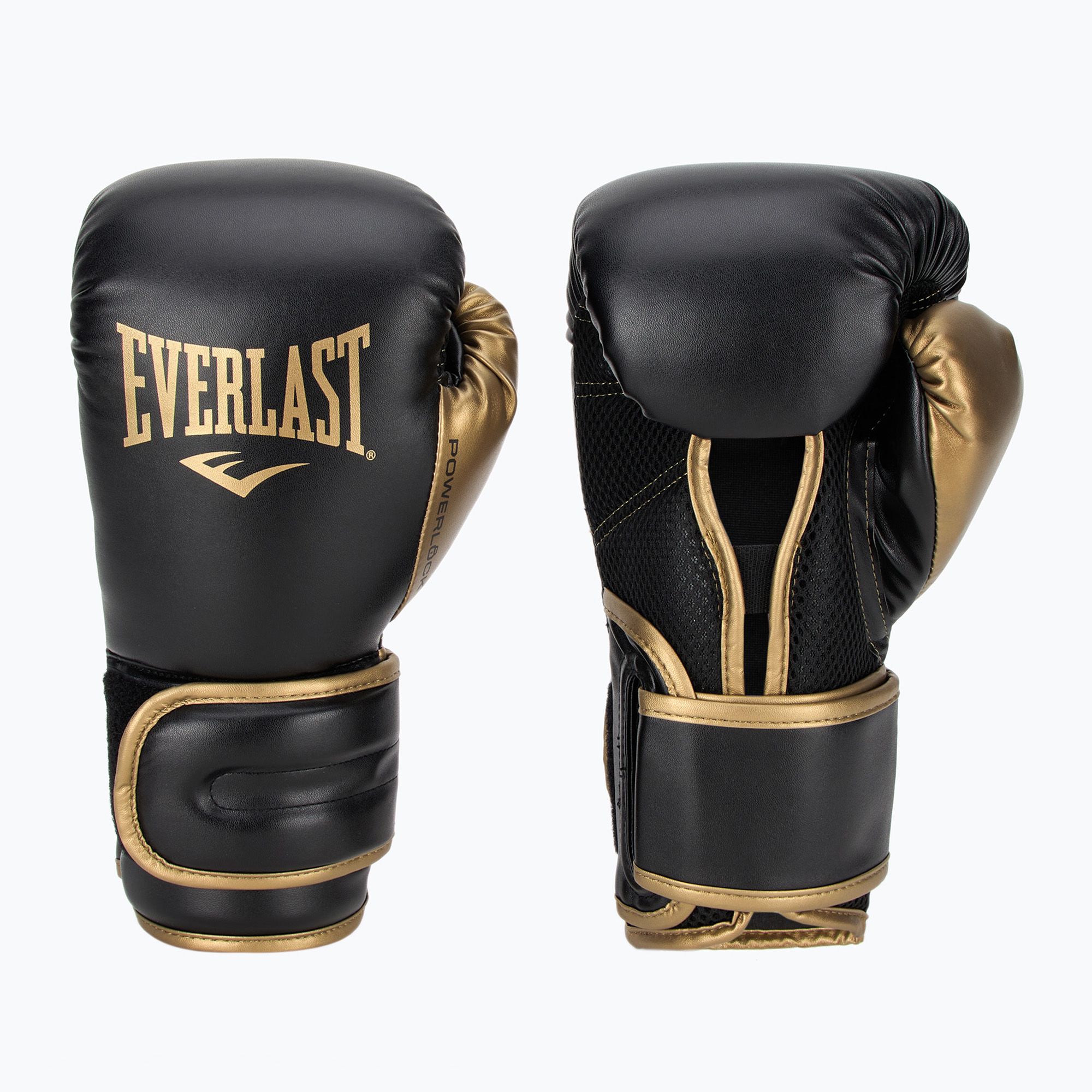 Mănuși de box Everlast Powerlock 2 black/gold (EV2200 BLK/GOLD ...