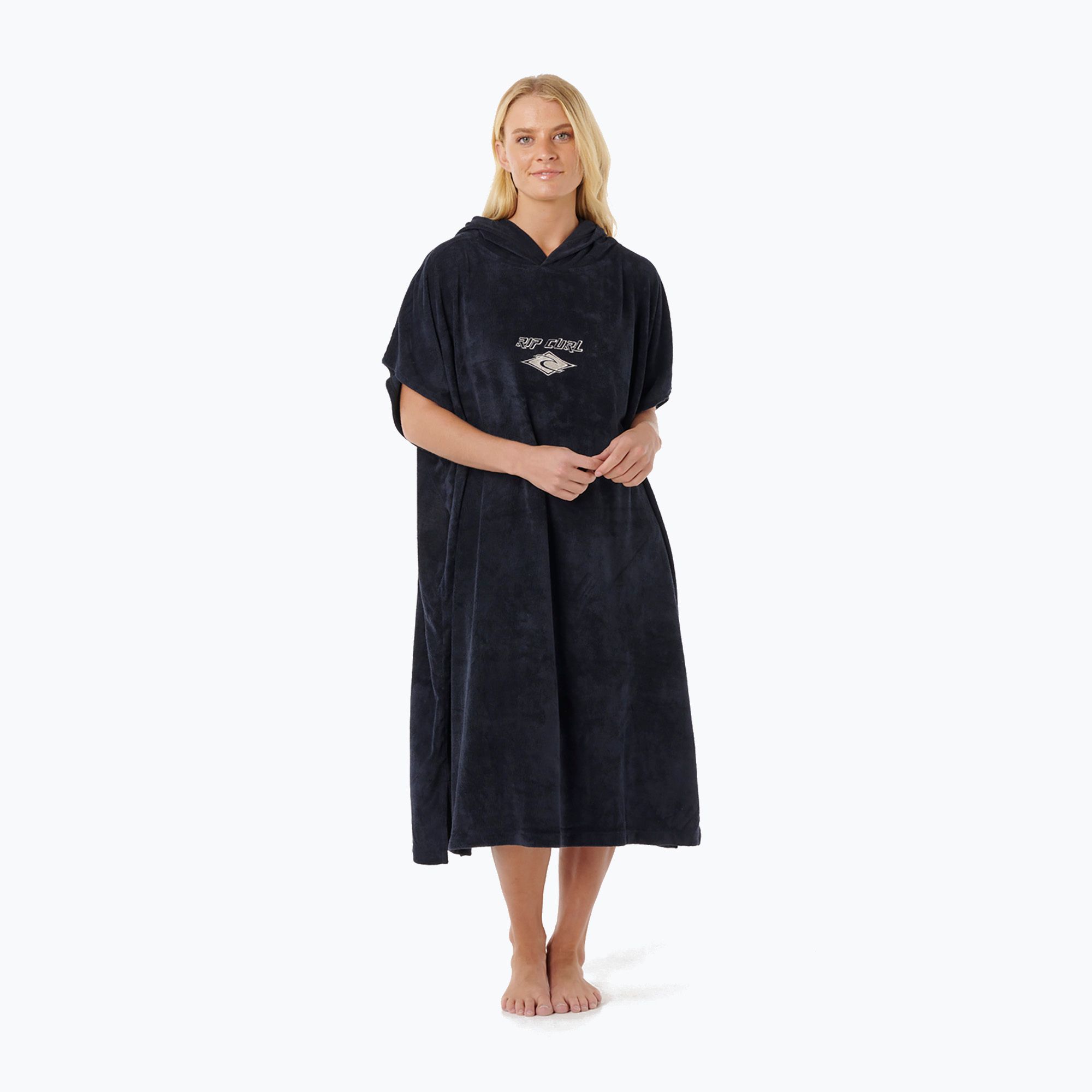 Poncho pentru femei Rip Curl Classic Surf Hooded black/off white ...